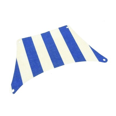 1x Lego Stoff Segel 27x17 blau weiß gestreift Schiff Tuch Piraten 6274 ...