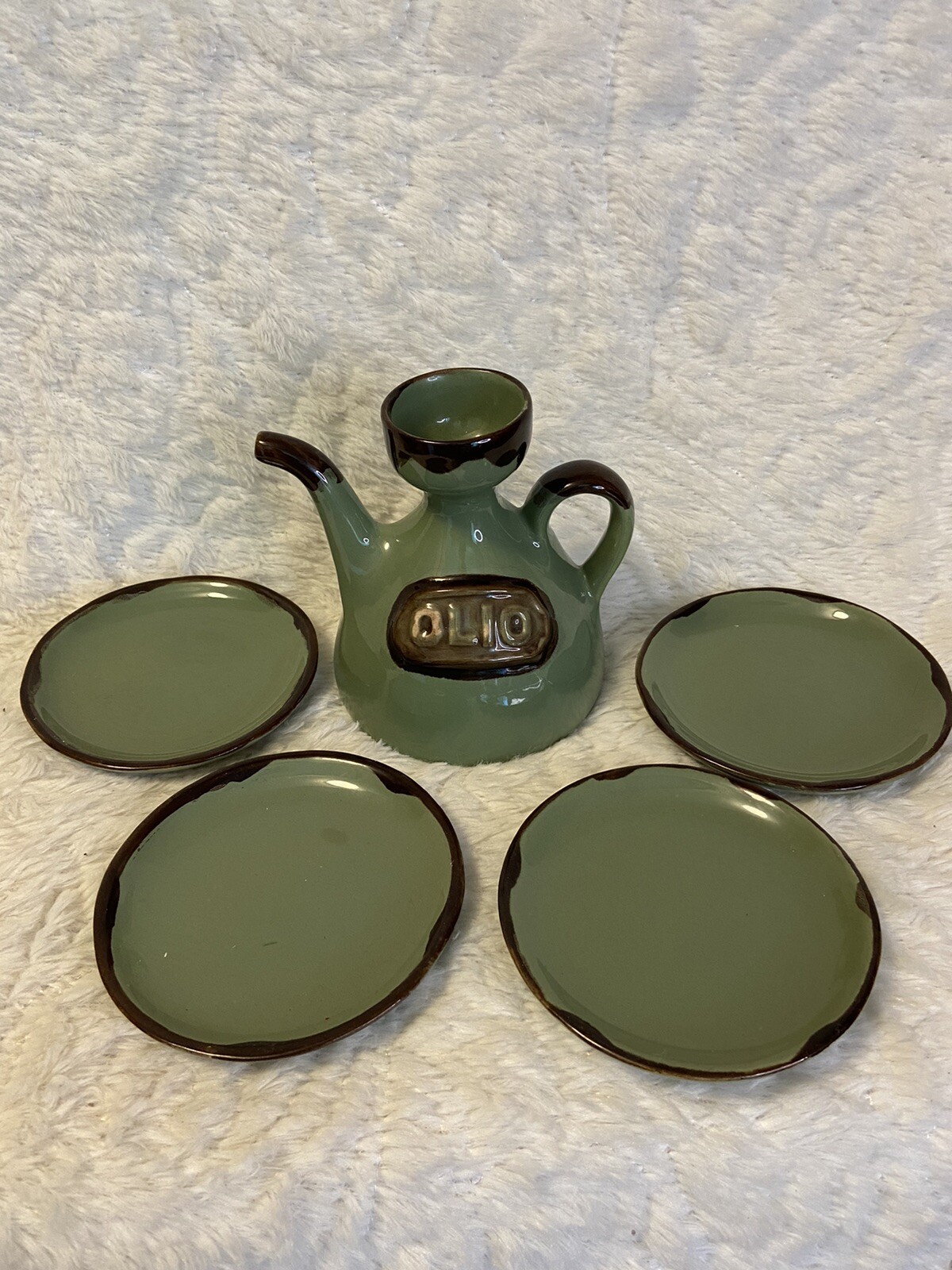 ROMMEL NUEVA SAPARNA SMALL GLAZED OLIO jug and 4 serving plates | eBay
