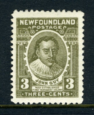 NEWFOUNDLAND Scott 89 - NH - 3¢ Brown Olive John Guy (.002) | eBay