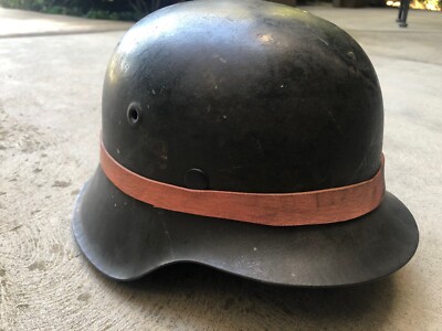 WW2 German helmet band for camouflage -RED- some showing age | eBay
