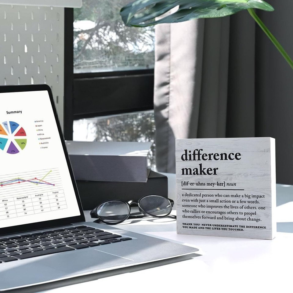 Difference Maker Definition Gifts Coworker for white-Difference | eBay