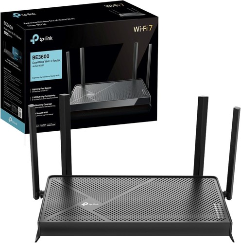 TP-Link BE3600 Archer BE230 Dual-Band Wi-Fi 7 Router 2.5G Ports, USB 3. ...