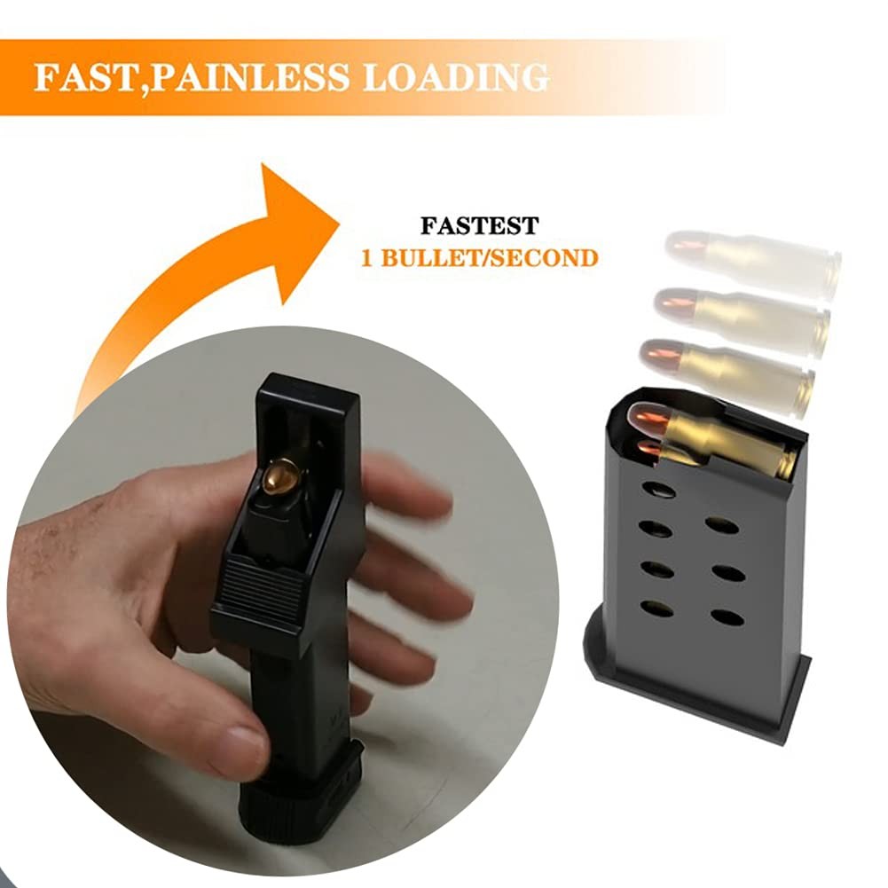 3 Pack Magazine Loader,Magazine Speed Loader for Most Double Stack 9mm ...