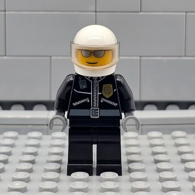 LEGO Motorcycle Cop Policeman Police Officer Minifigure Radio Town City ...