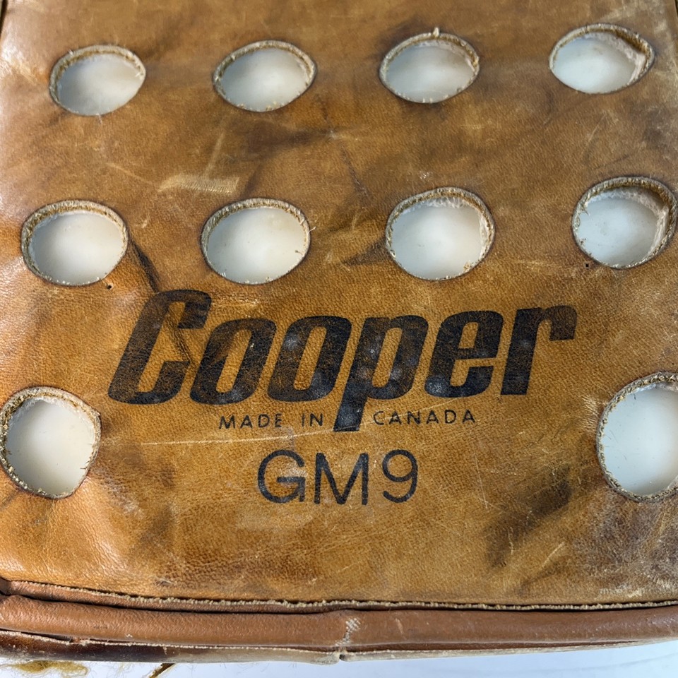 VINTAGE COOPER GM 9 BLOCKER & CATCHING HOCKEY GOALIE GLOVE SET RARE | eBay