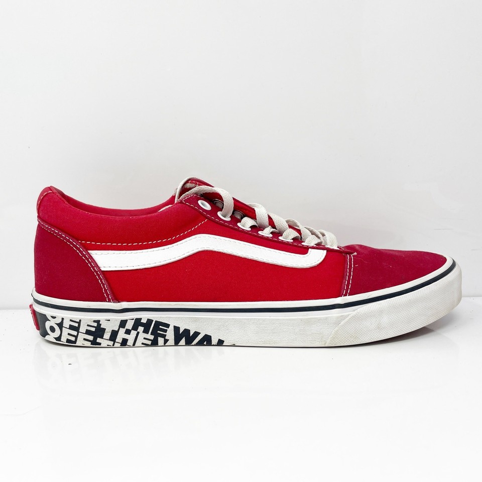 Vans Mens Off The Wall 500714 Red Casual Shoes Sneakers Size 10 | eBay