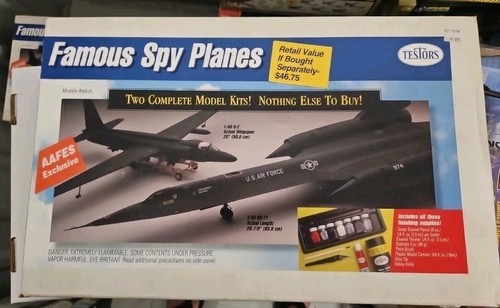 TESTORS FAMOUS SPY PLANES U-2 & SR-71 BLACKBIRD AIRCRAFT MODELS KIT ...