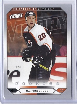 2005-06 UPPER DECK VICTORY R.J. UMBERGER RC UPDATE ROOKIE #273 FLYERS ...