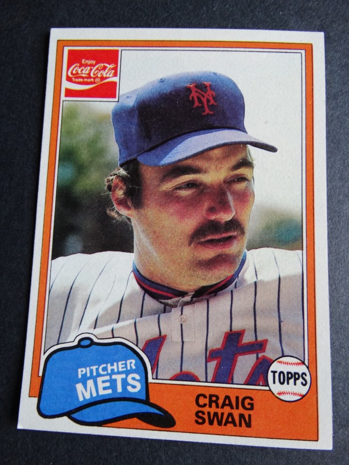 1981 Topps Coca-Cola New York Mets Baseball Cards Complete Your Set U ...