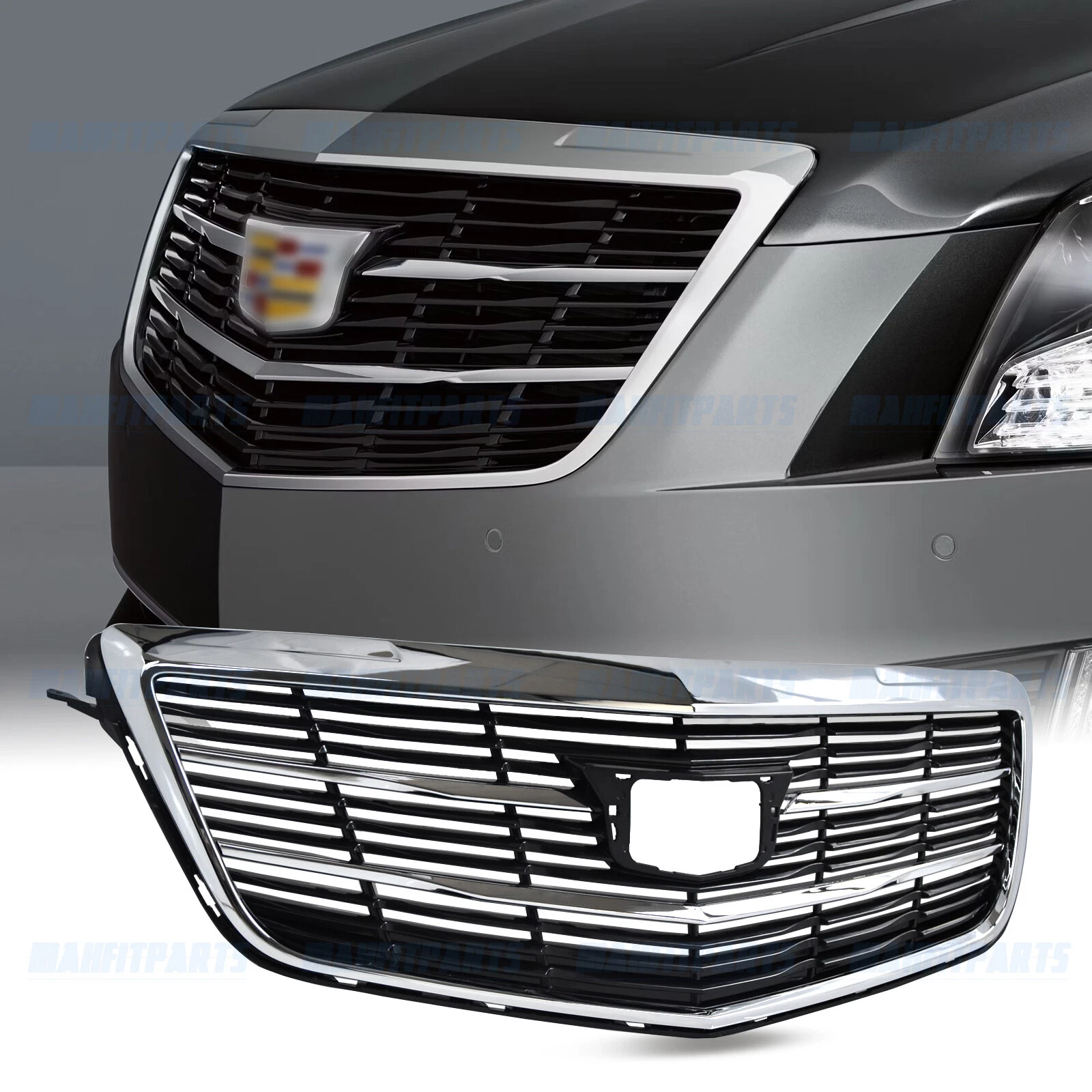 For 2015 2016 2017 2018 2019 Cadillac ATS Front Upper Bumper Grille OEM ...