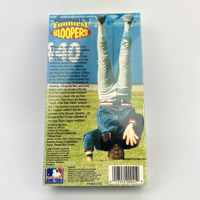 Baseballs Funniest Bloopers (VHS, 1995) for sale online | eBay