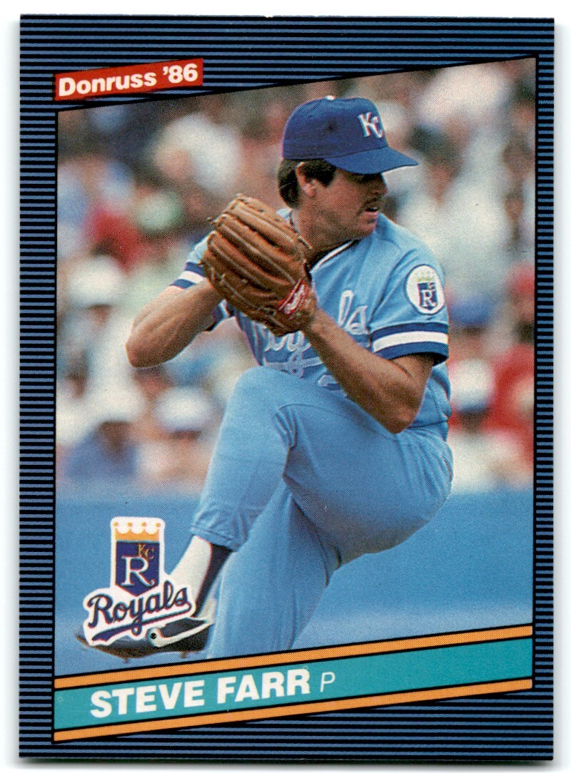 1986 Donruss Steve Farr Kansas City Royals #588 | eBay