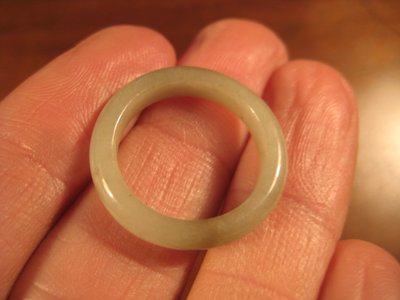 Natural Grade A Jadeite Jade ring stone mineral carving Size 6.5 US ...
