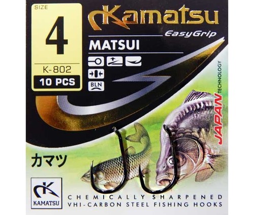 Kamatsu Matsui Carp Coarse Fishing Hooks Match Eyed 10pcs.min.order 5 x ...