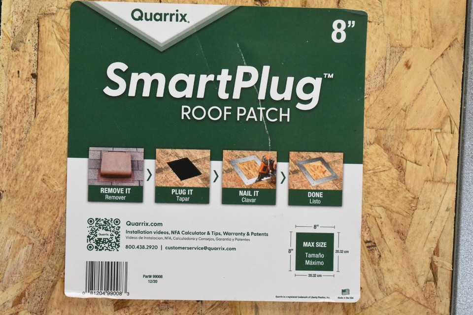 Smart Plug Roof Patch 99008 Quarrix Smart Plug 99008 081204990083 Steel ...