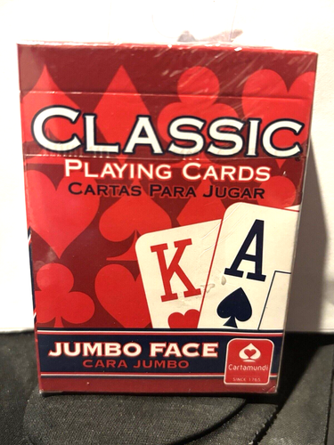 Classic Playing Cards Jumbo Face Large Print 52 Card DecK Cartamundi ...