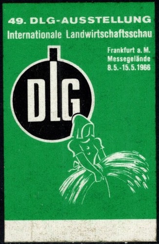 1966 Germany Poster Stamp 49th DLG Exhibition International ...