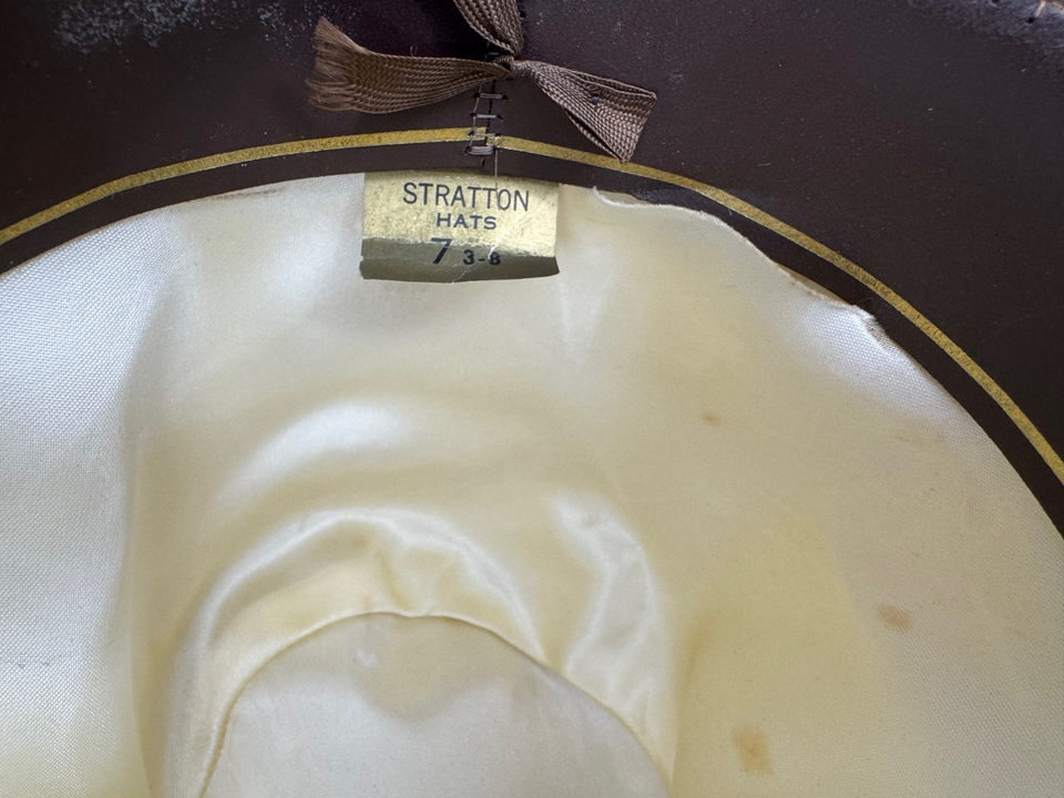 VINTAGE STRATTON WESTERN WHITE FELT COWBOY HAT 7 3/8 SIZE | eBay