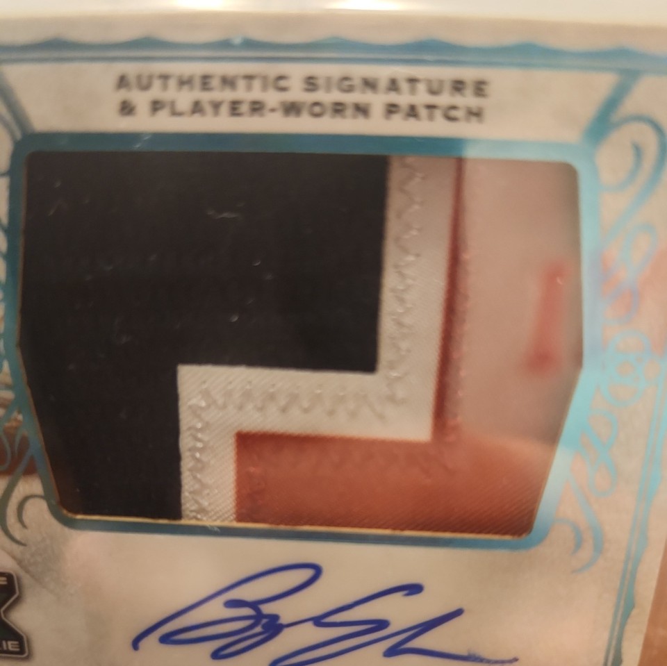 /75 PREMIUM PATCH AUTO 2020 Leaf Trinity Autograph blue #PABE1 Bryce ...