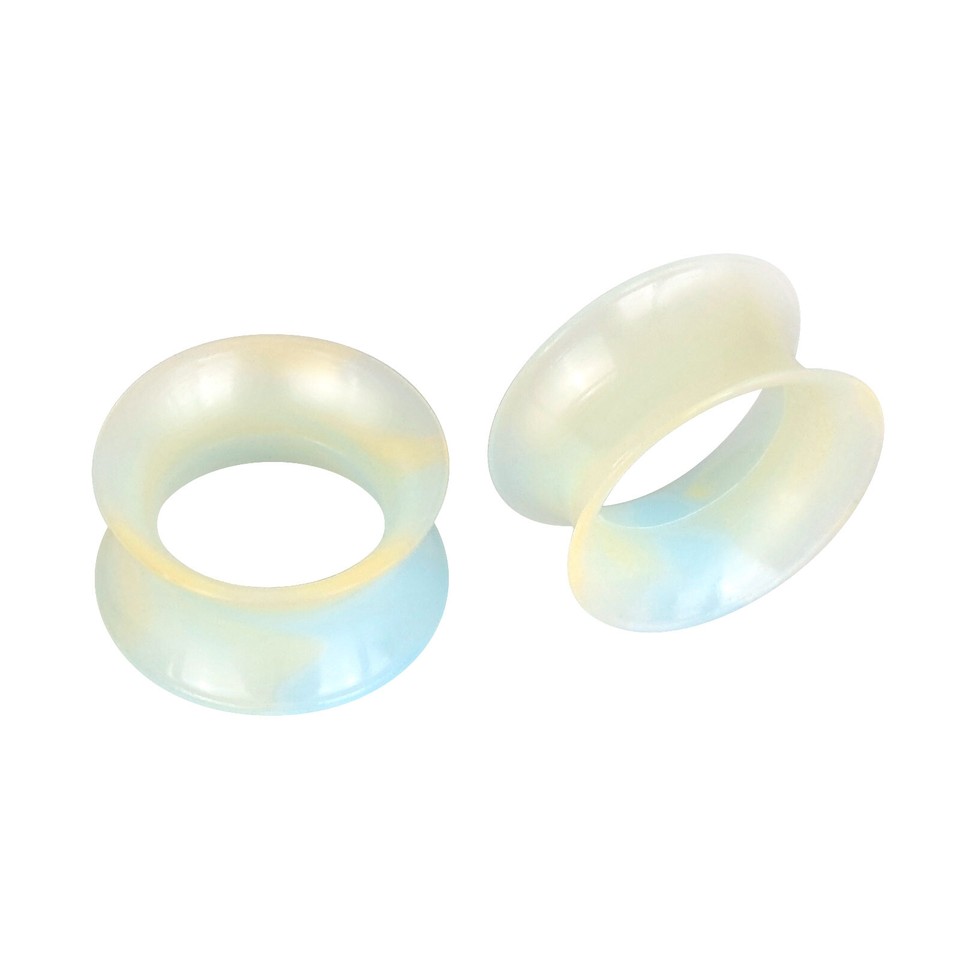 2PCS Soft Silicone Ear Flesh Tunnels Ear Gauges Plugs Earskin Expander ...