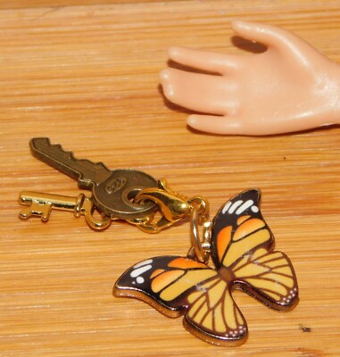 BARBIE DOLL BUTTERFLY CAR KEYS KEYCHAIN FASHIONISTA MODEL DOLLHOUSE ...