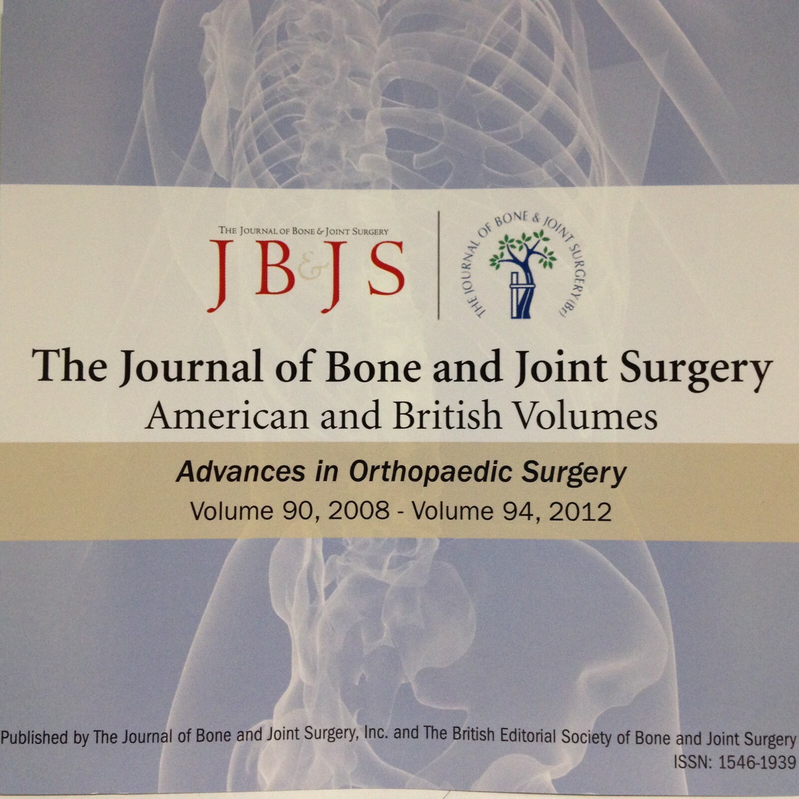 JBJS Journal of Bone & Joint Surgery, CD for PC Vols. 90-94 A&B 2008-12 ...