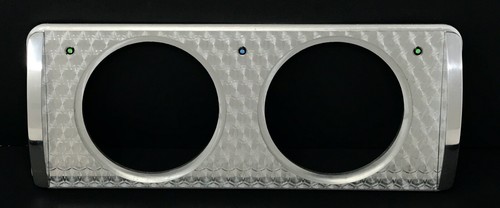 1940 FORD CAR DASH PANEL 2 HOLE ENGINE TURNED BILLET ALUMINUM INSERT | eBay