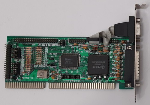 DTK PTI-227W ISA Multi-I/O IDE Floppy Controller (Winbond, retro, 1994 ...