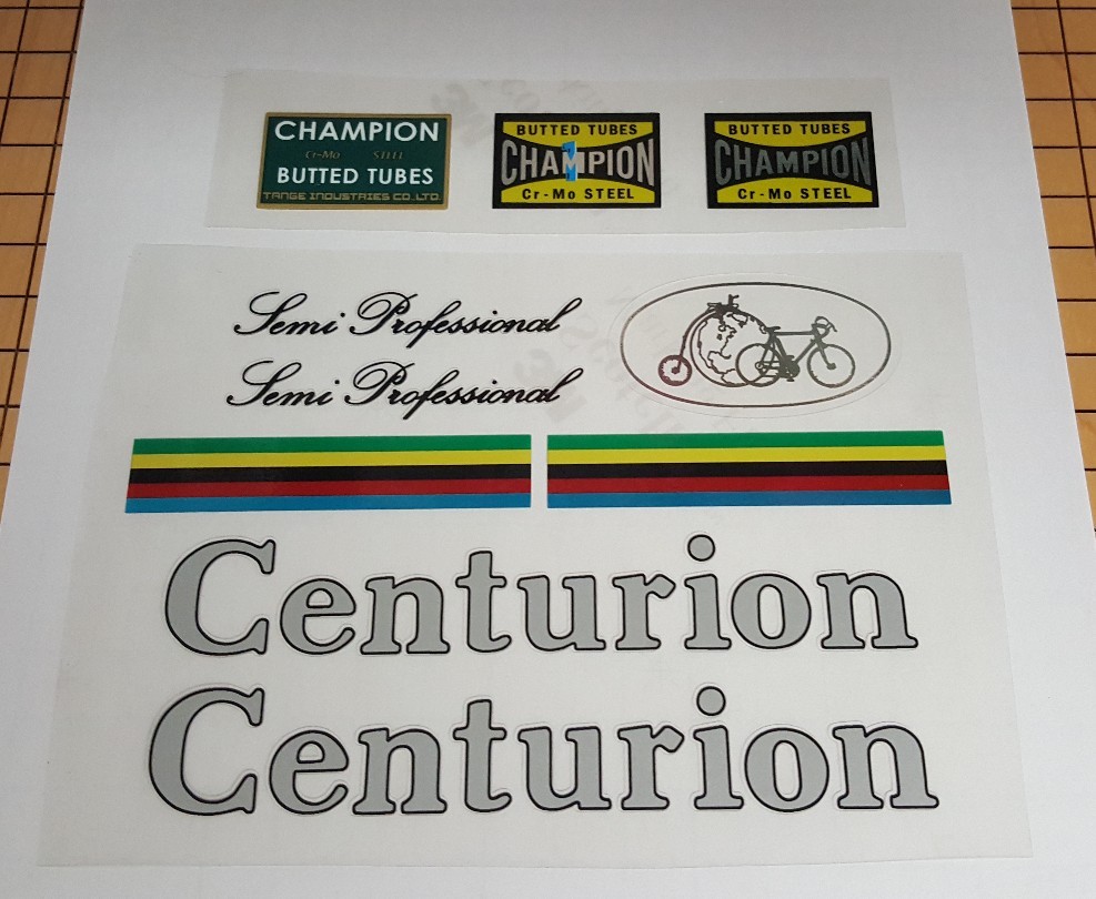 Sticker Decal Set fits Vintage Centurion Semi Professional Bicycle set ...