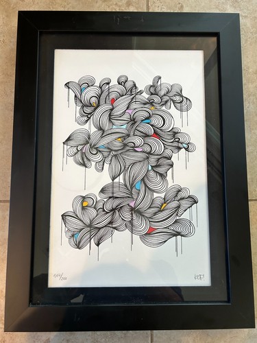 KEF! Simon Rohlen Glorious Light #5 Hand Signed Original screen print ...