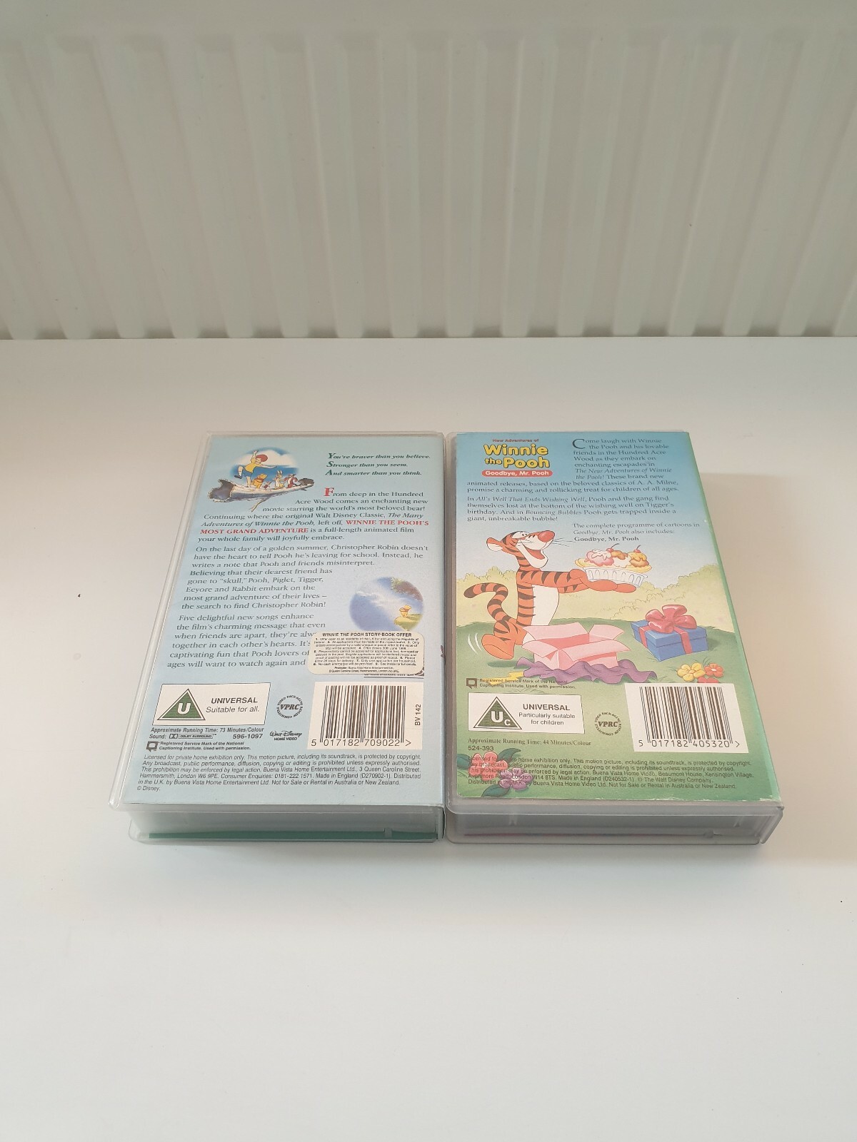 Walt Disney Winnie The Pooh VHS Bundle (Goodbye, Mr Pooh & Most Grand ...
