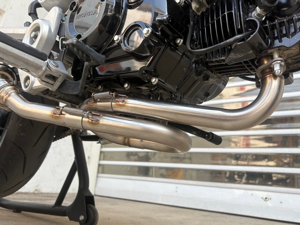 2022-2025 Honda GROM 125 ZoOM Exhaust Full System Low Mount Black LOOP ...