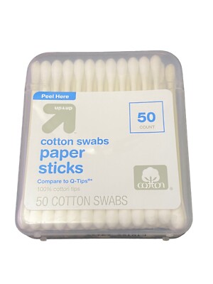 (2) Up & Up Cotton Swabs Paper Sticks - 50 Ct Each | eBay