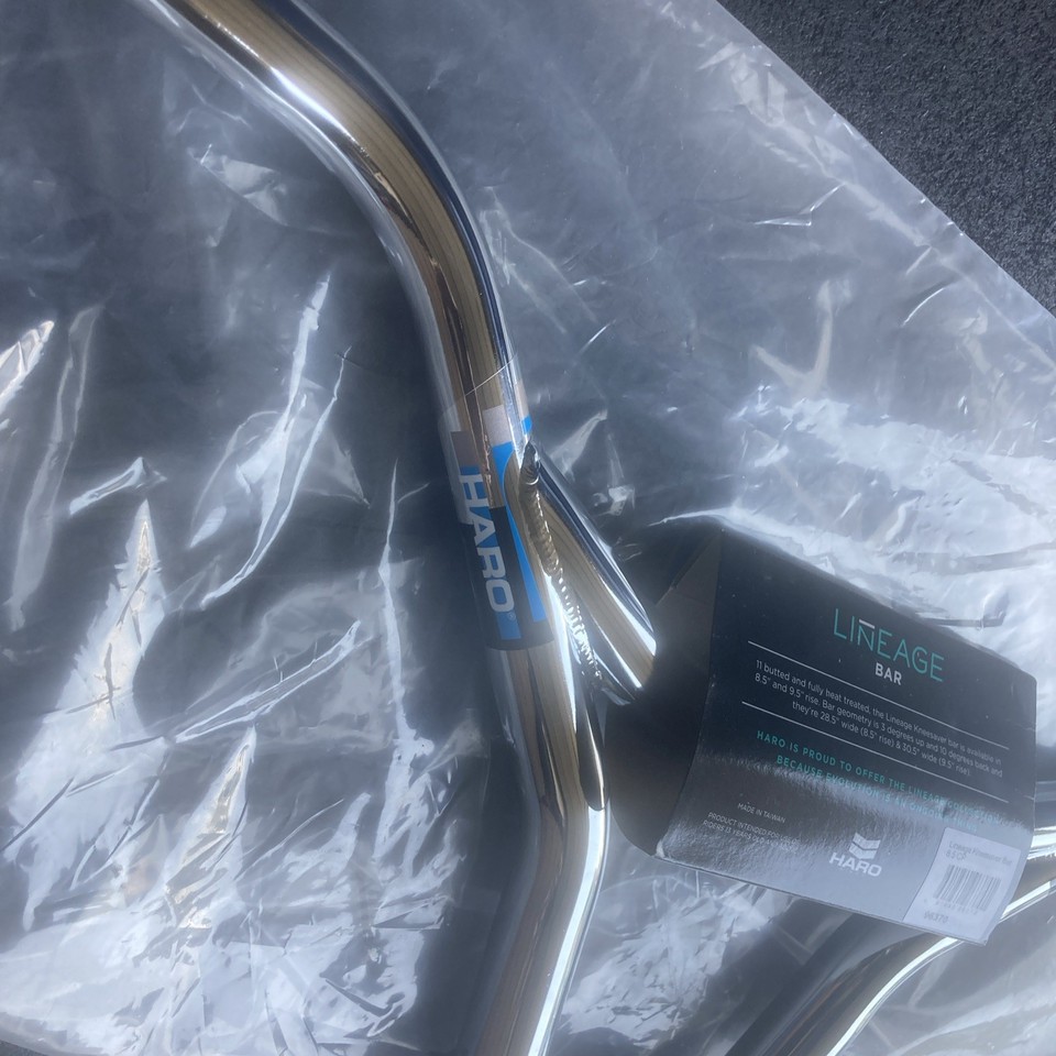 Haro Lineage Kneesaver Handlebar 8.5” Bmx Bike Freestyler Turquoise ...