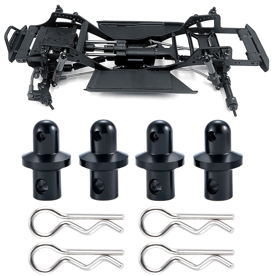 Aluminum Alloy Body Post Mount Kit For Axial SCX10 PRO AXI03028 1/10 RC ...