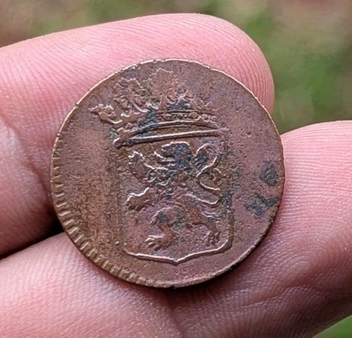 1776 Netherlands VOC Duit New York Penny HOLLAND Independence DATE Coin ...