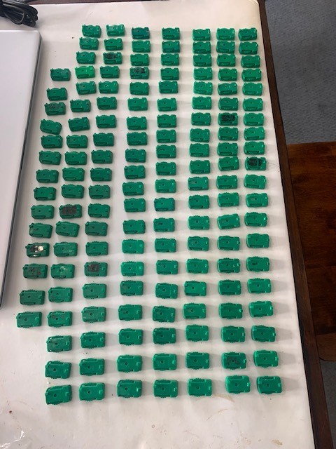 Tudor Electric Football lot including players, TTC bases, number sheets ...