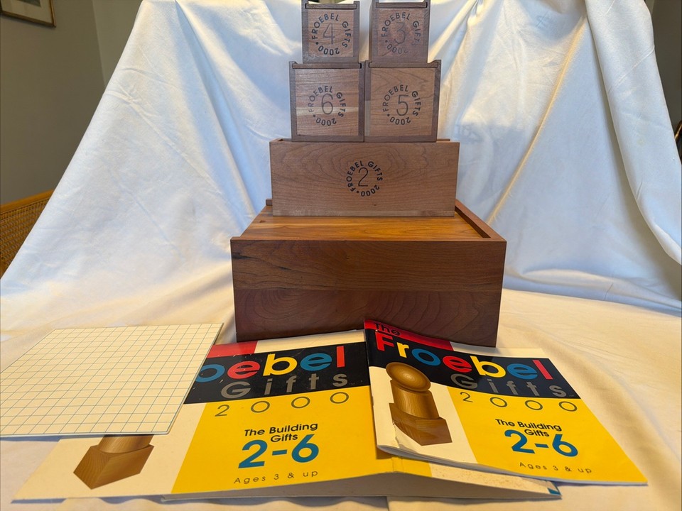 Froebel Gifts 2000 Wood Building Blocks The Building Gifts 2-6 ...
