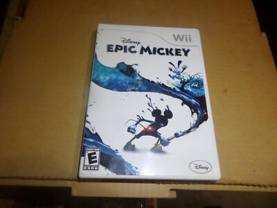 Disney Epic Mickey Nintendo Wii - Complete CIB & Epic Mickey 2 Disc ...