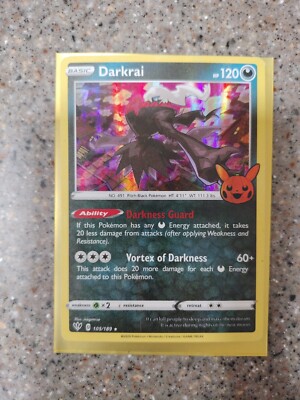 Pokémon Card Darkrai 105/189 Holo Rare NM-Mint Trick Or Trade Halloween ...
