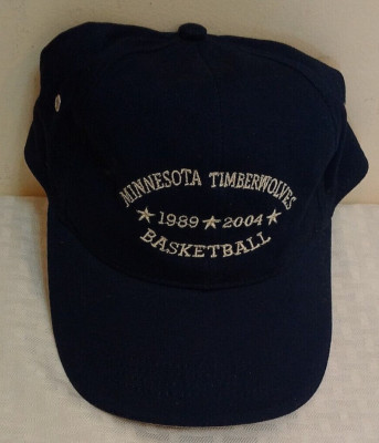 NBA Basketball Hat Cap MINNESOTA TIMBERWOLVES Wolves 1989 2004 Velocity ...