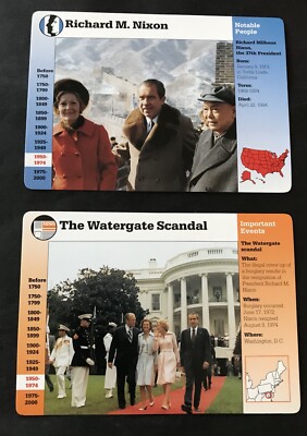 Watergate Scandal and Richard Nixon Grolier Collector Cards | eBay