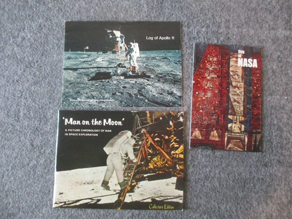 NASA MSFC APOLLO MISSION CREW CARDS FLOWN COINS BOOKS DECALS -AER0SPACE ...
