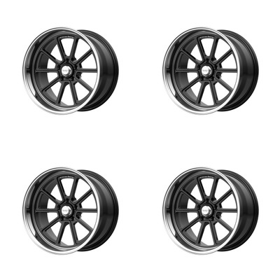 4x American Racing 18x10 VN510 Draft Wheels Gloss Black 5x4.5 5x114 +0 ...