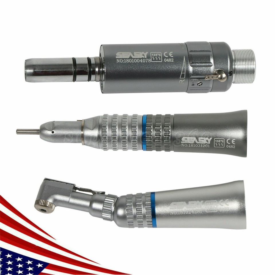 NSK Style Dental Slow Low Speed Handpiece Straight Contra Angle Air ...