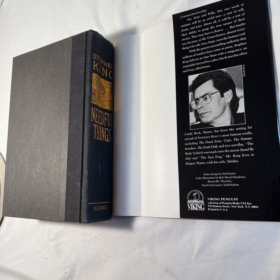 Needful Things Stephen King 1991 True 1st Edition Castle Rock Dark ...