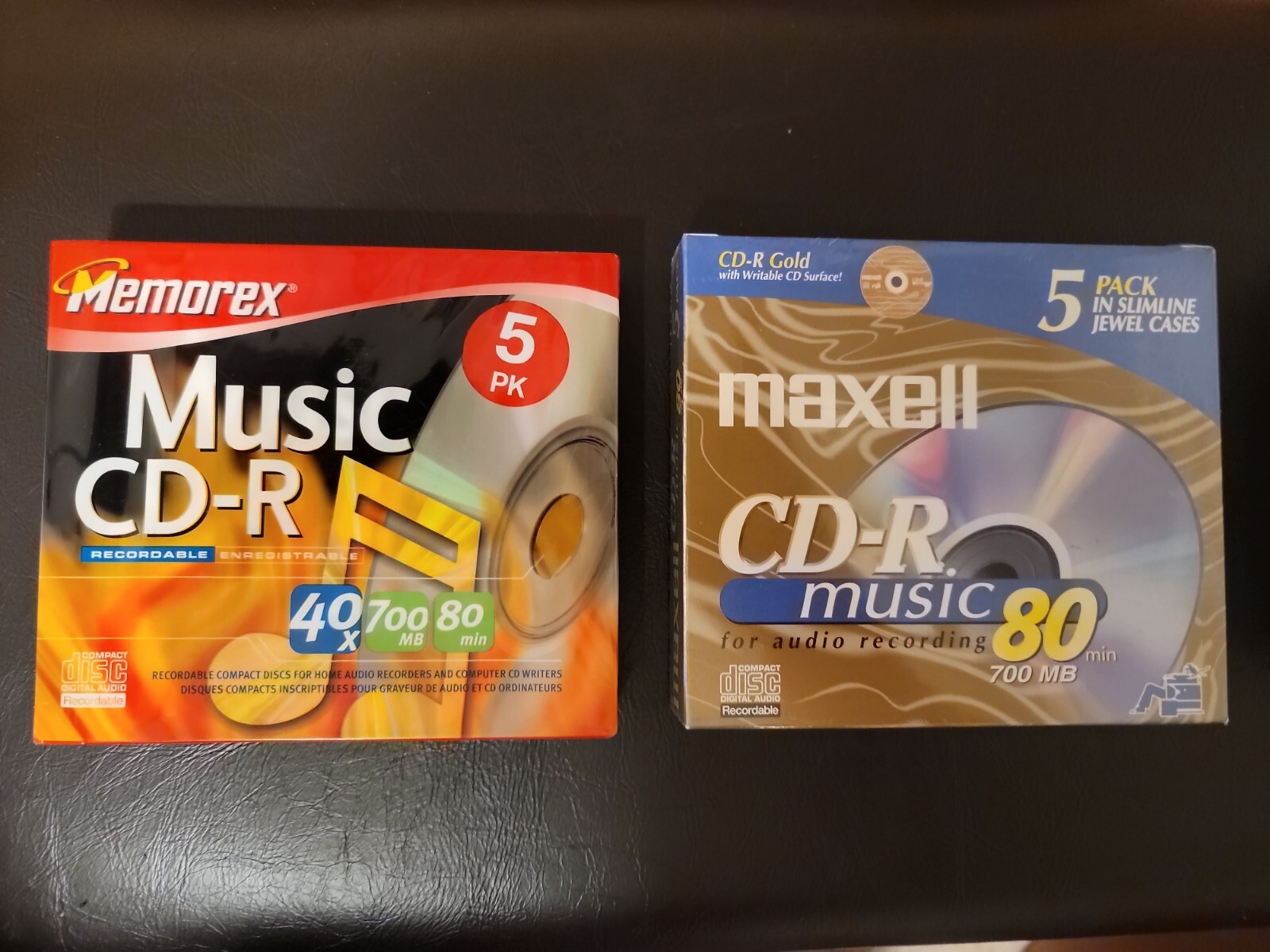Memorex Music CD-R 700 MB 80 Minute, 40X BRAND NEW SEALED (2) x 5 Pack ...