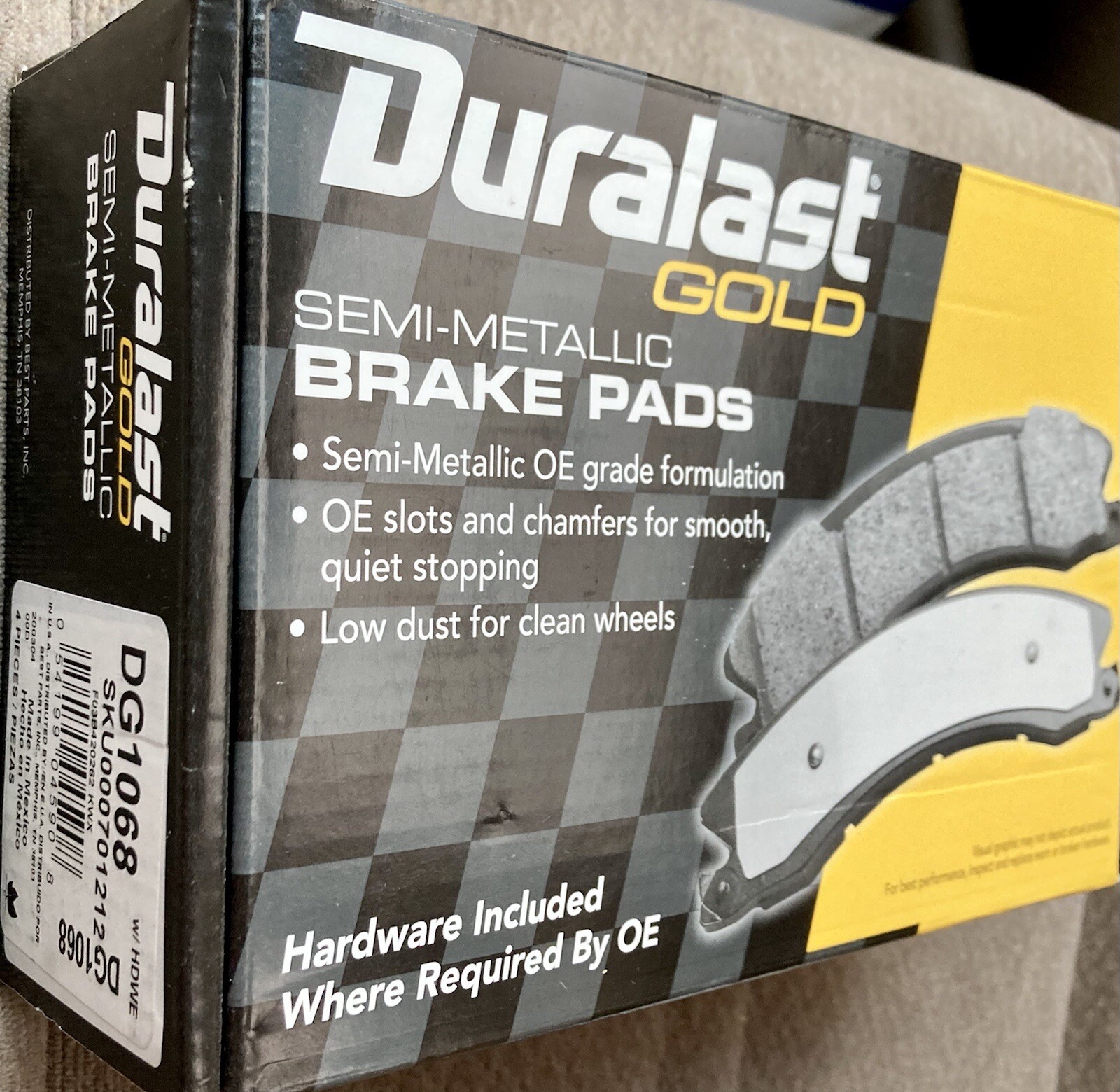 Duralast Gold Brake Pads DG1068 Compatible With Ford for sale online | eBay