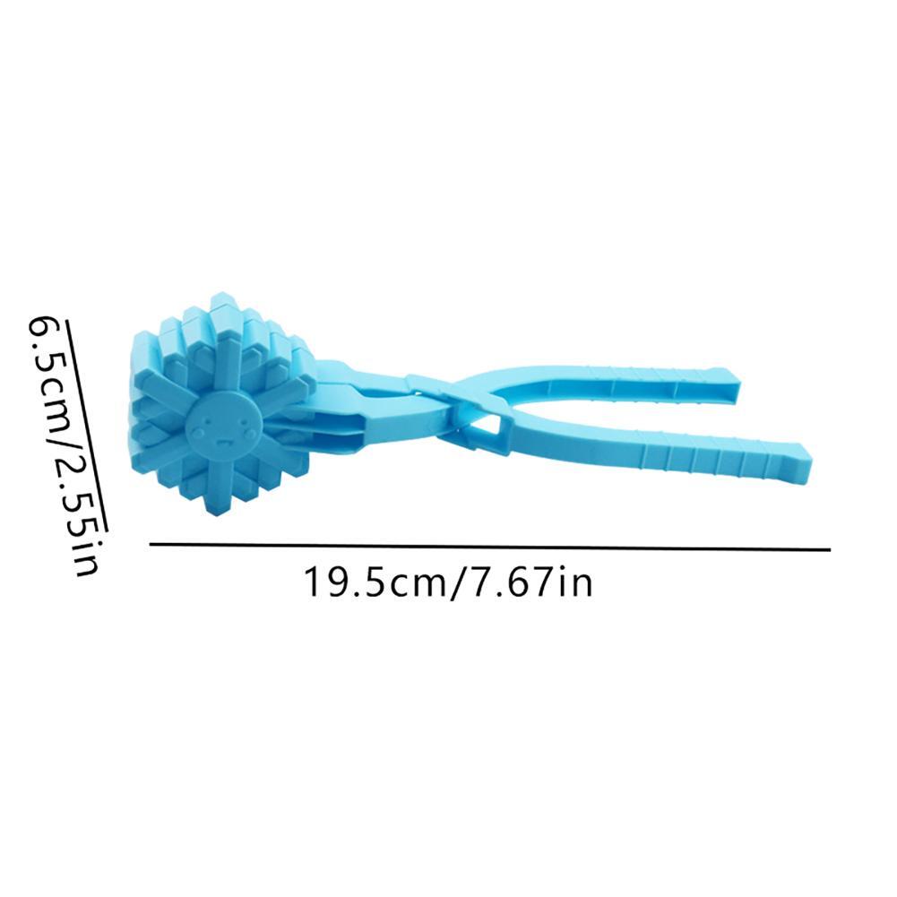 Snowflake Shape Snowball Clip Plastic with Handle Winter Sports Toys ...