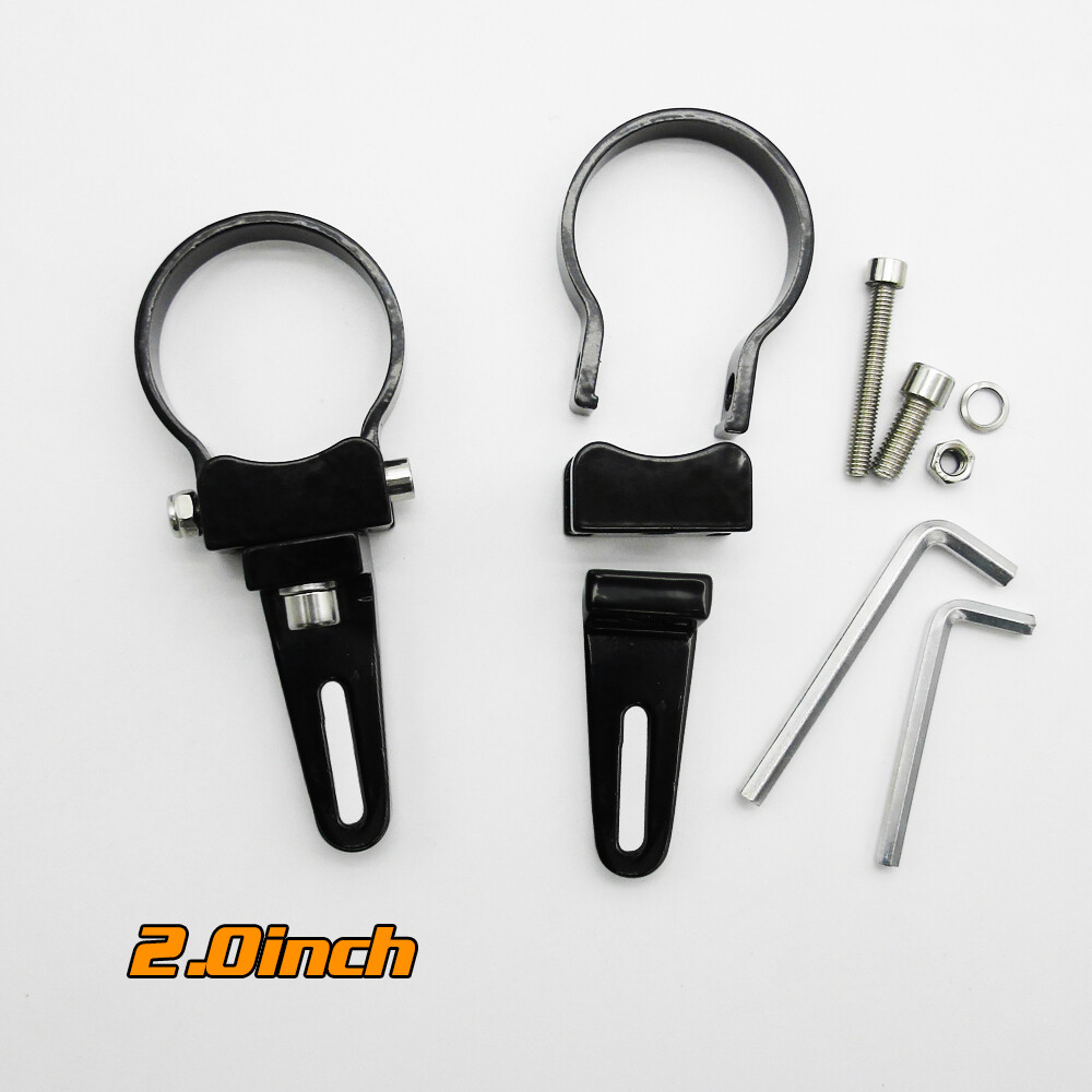 2PCS 2 INCH BULLBAR NUDGE BAR MOUNTING BRACKET TUBE HID LED LIGHT BAR ...